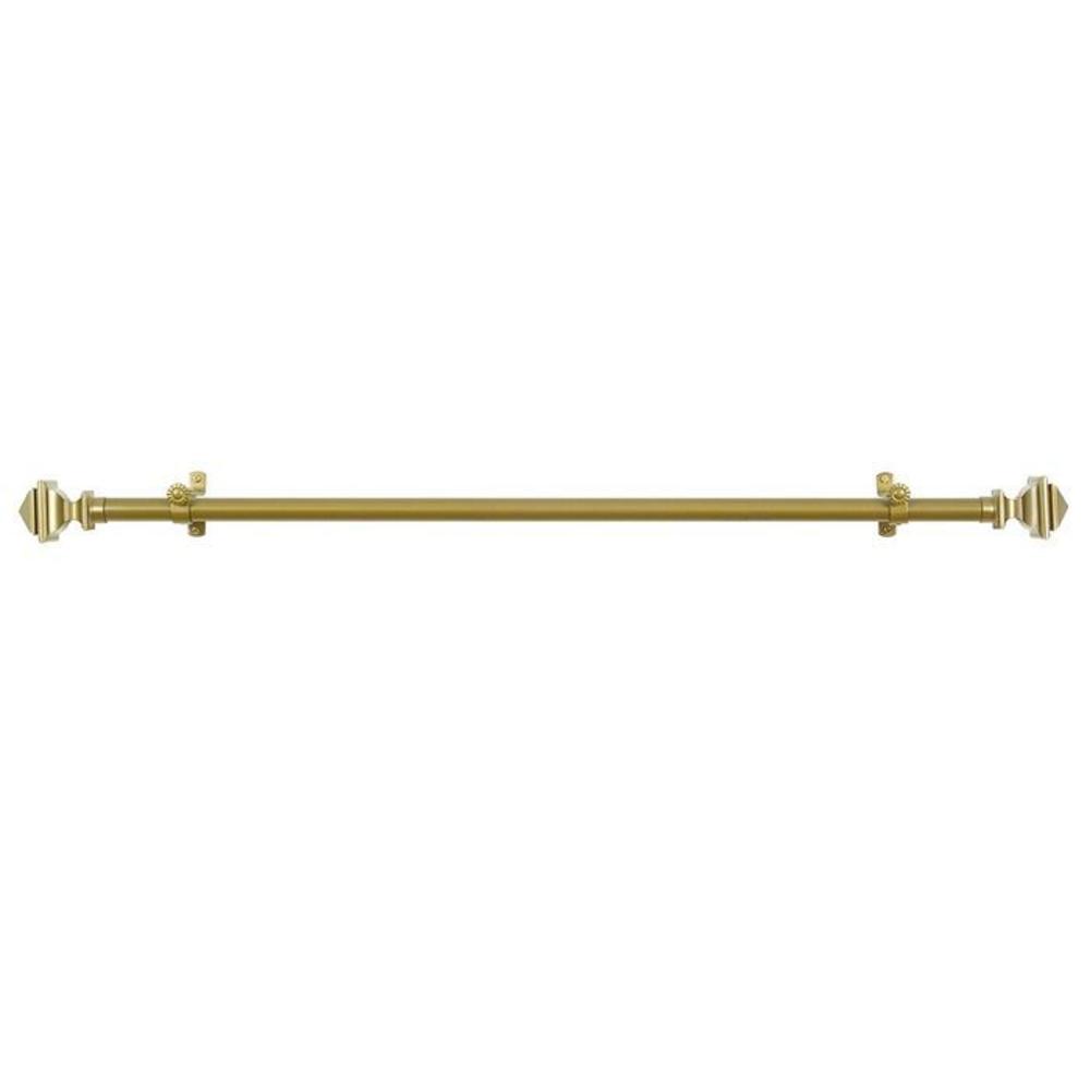 Achim Bach Telescoping 3/4 inch Drapery Rod & Finial Set