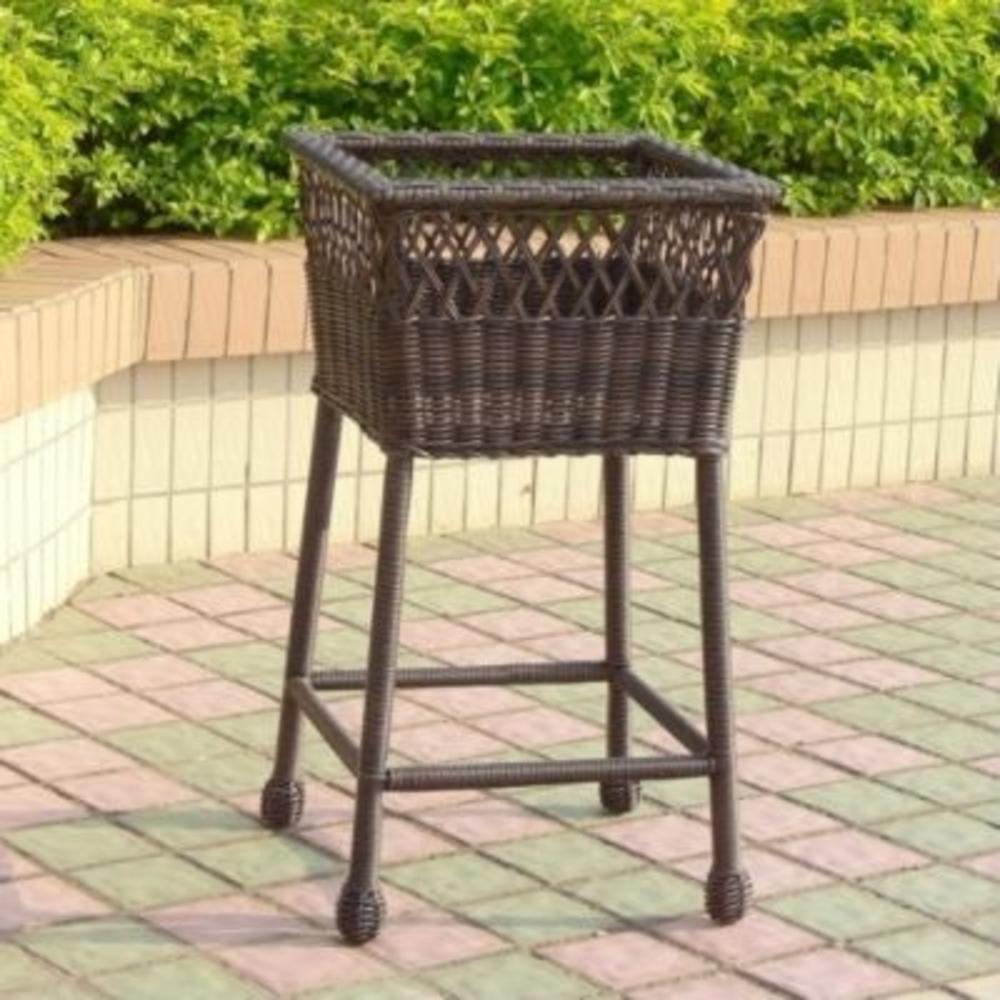 Ty Pennington Style Square Wicker Plant Stand