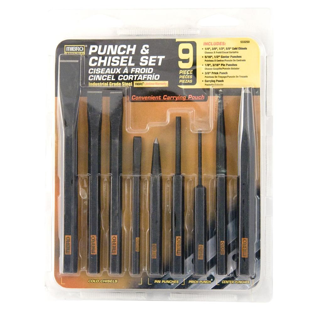 9 pc. Punch and Chisel Set