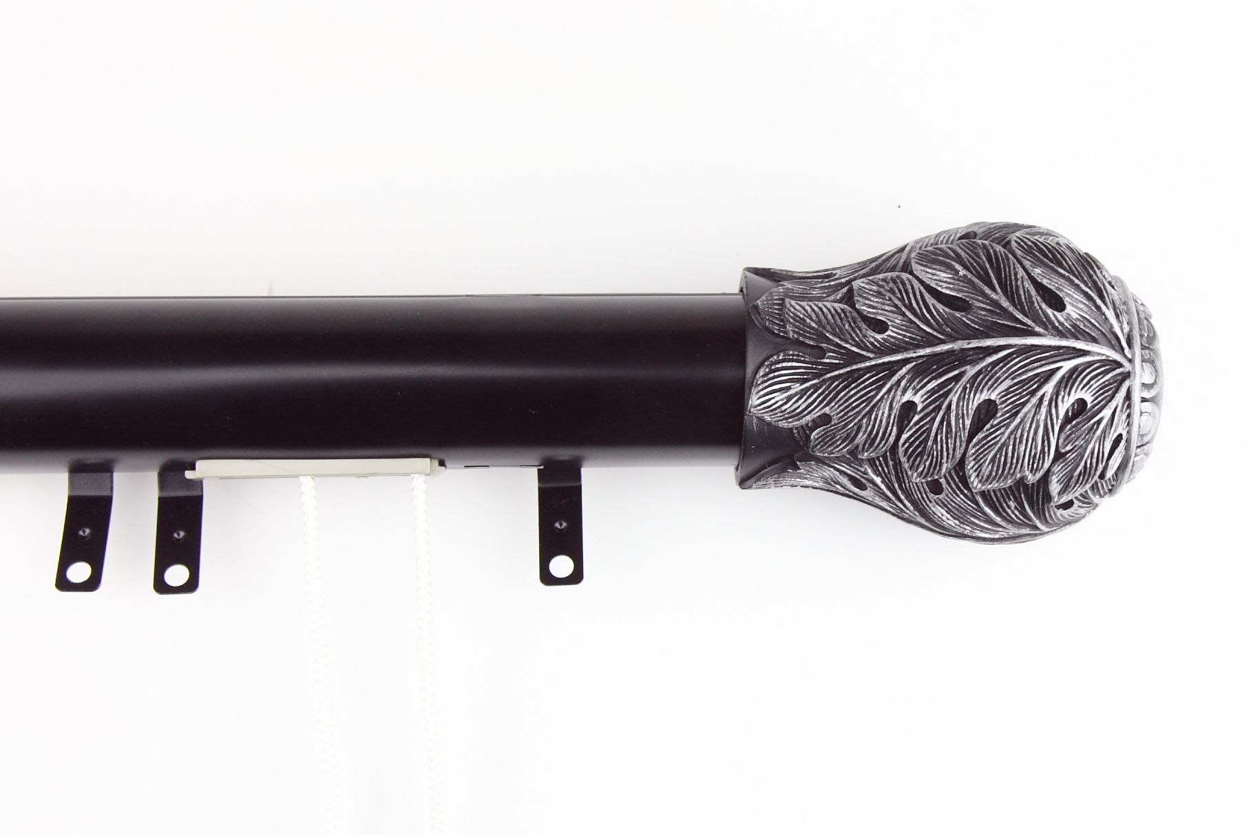 Rod Desyne Leaf Decorative Traverse Rod with Sliders