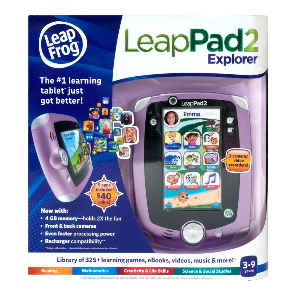 LeapFrog LeapPad2 Explorer Kids' Learning Tablet, Pink