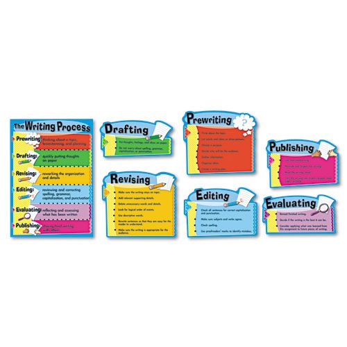 Carson-Dellosa Pub Group CDP110014 The Writing Process Bulletin Board Set