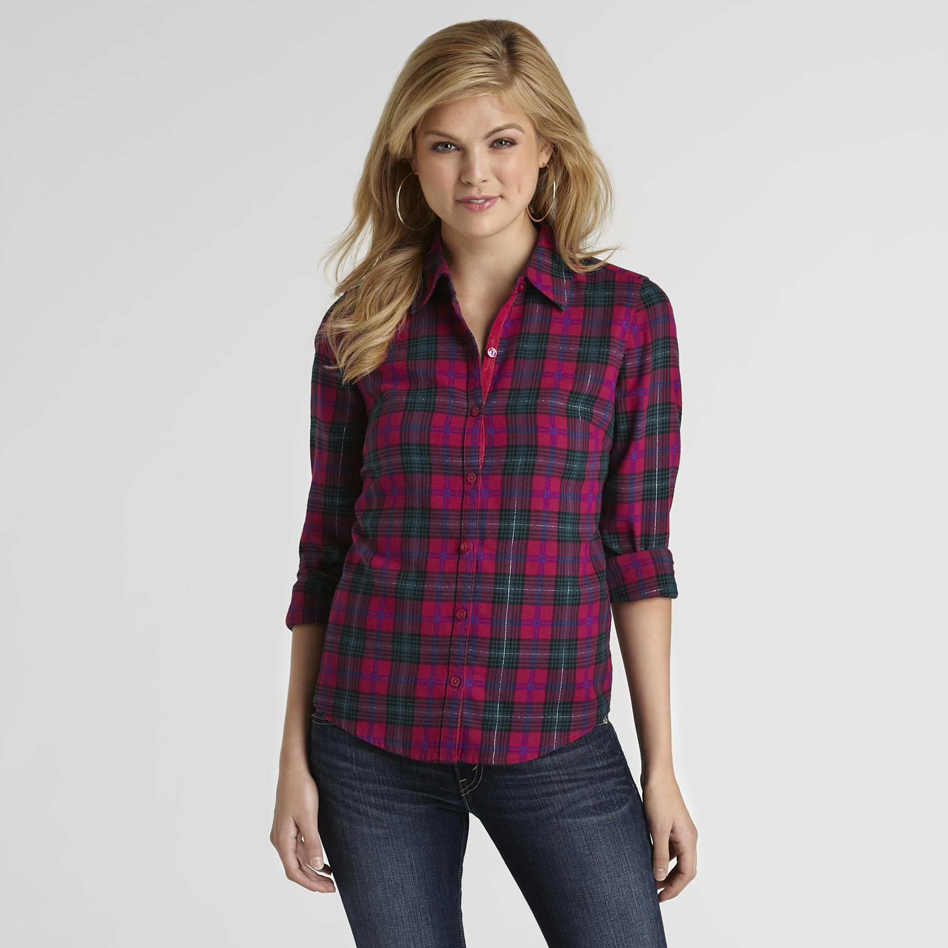 Route 66 Women's Plaid Flannel Shirt