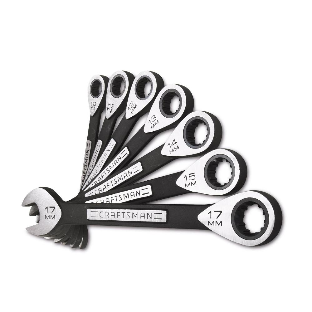 Craftsman 7 Pc. Universal Ratcheting Metric Wrench Set