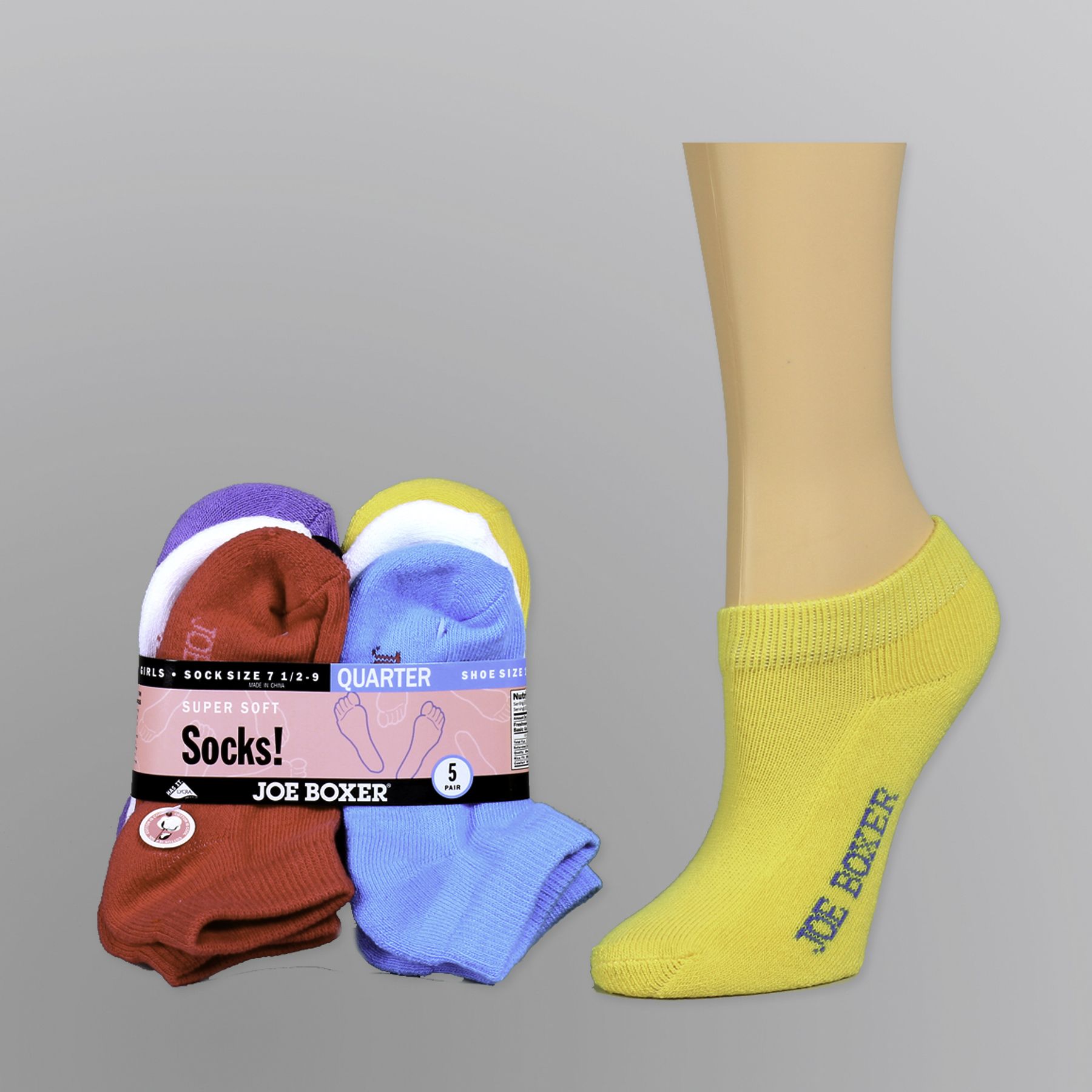 Joe Boxer Women's Socks 6 Pack Multi-color