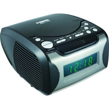 Naxa 97076734M Digital Alarm Clock with Digital Tuning AM/FM Radio & CD ...