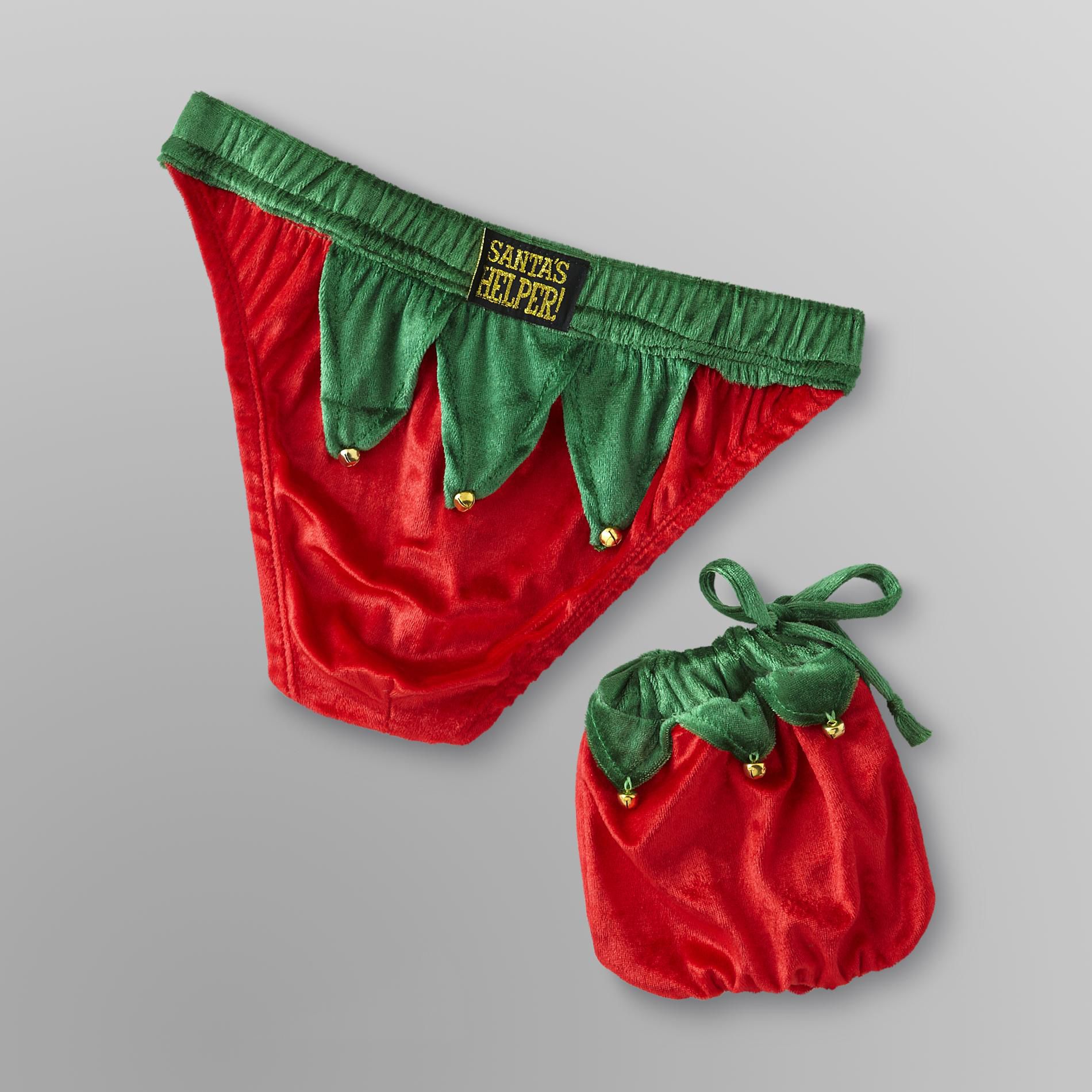 Joe Boxer Men's Holiday Thong Underwear - Elf