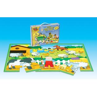 First Learning First Learning Wooden Farm Floor Puzzle - Toys & Games ...