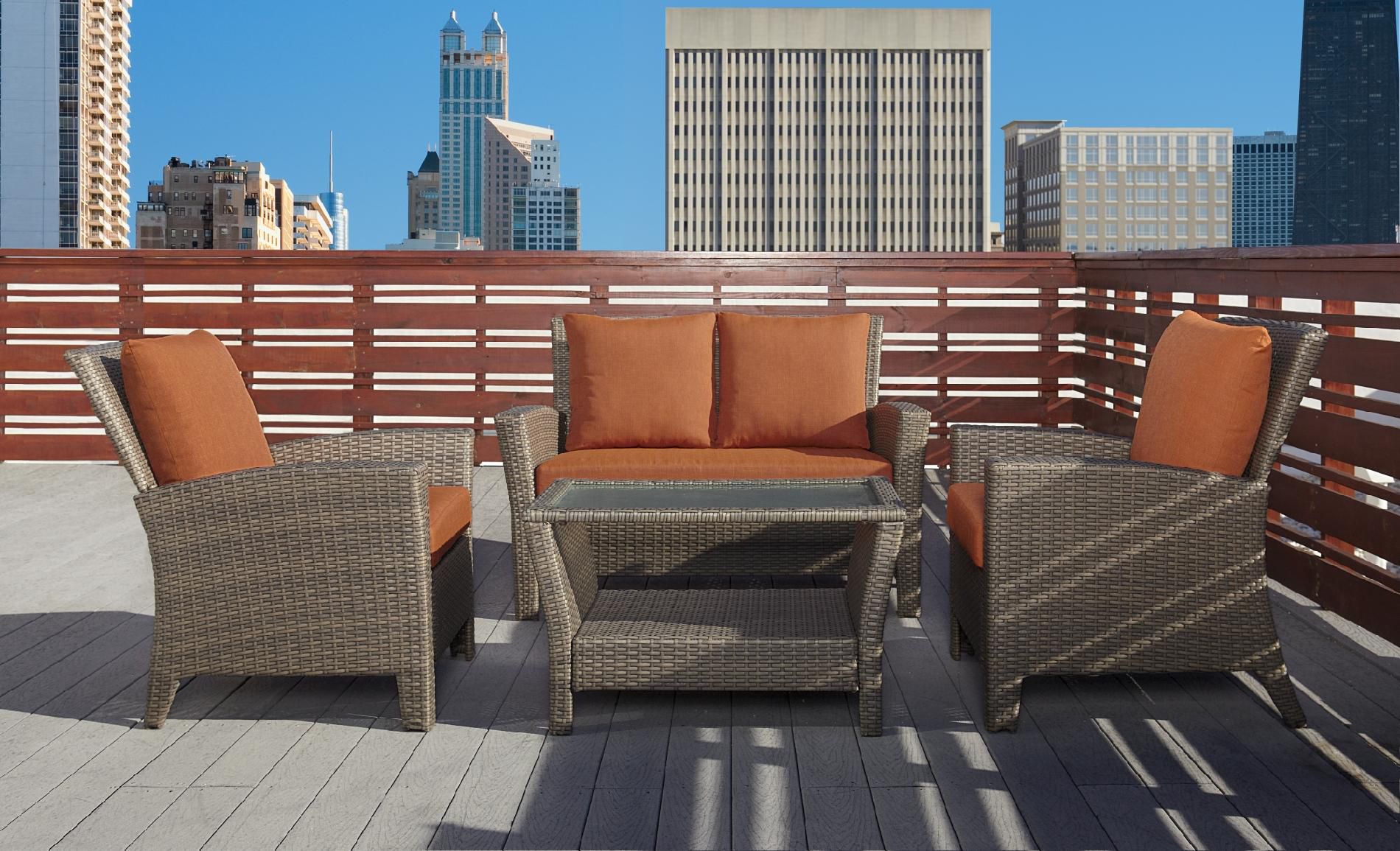 Grand Resort Mackay 4pc Deep Seat Set | Jabberspot