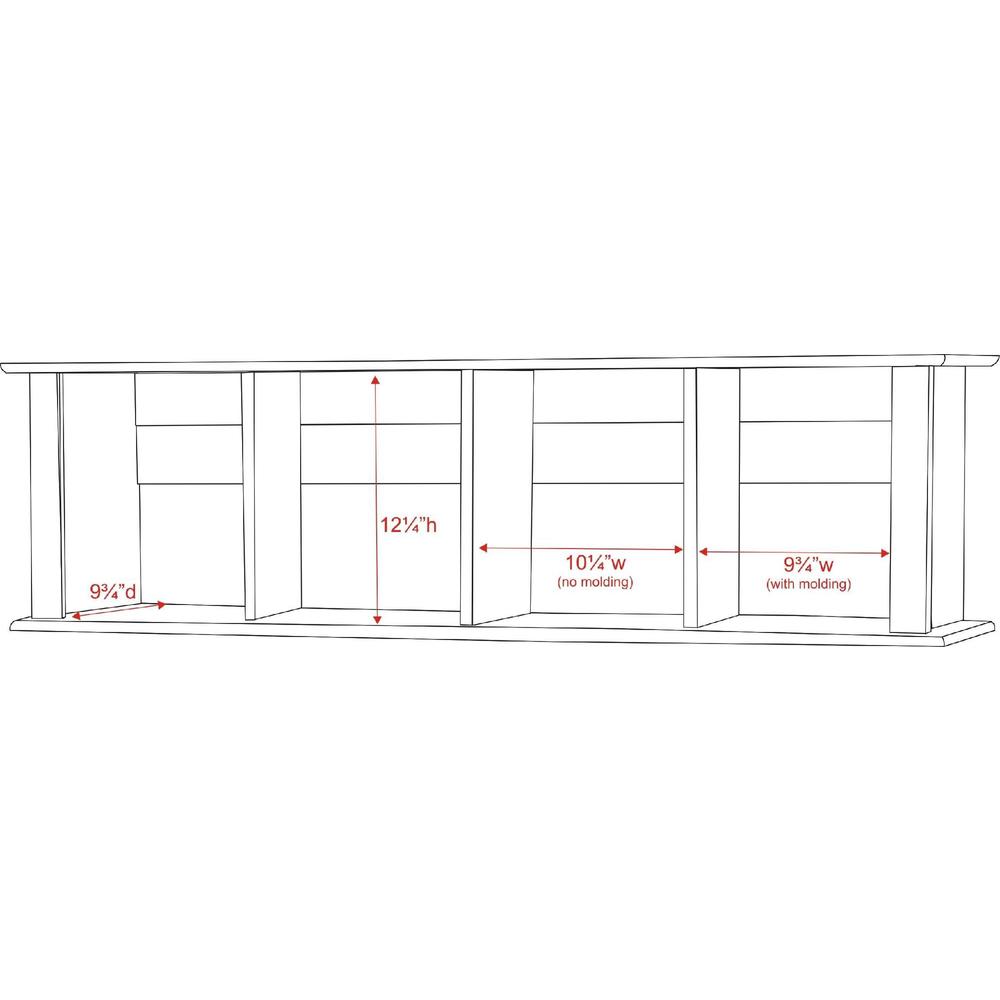 Prepac White Wall Mounted Desk Hutch