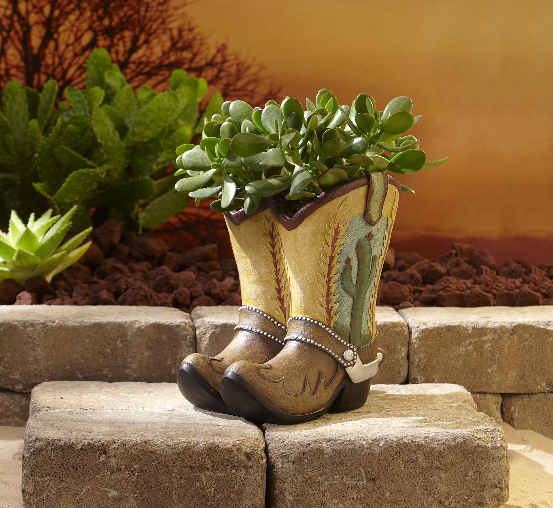 UPC 044321417291 - DHI ACQUISITION CORP. Cowboy Boots Planter - DHI ...