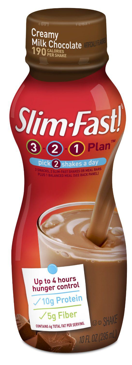 Slim-Fast 3-2-1 Ready-to-Drink Shakes Creamy Milk Chocolate