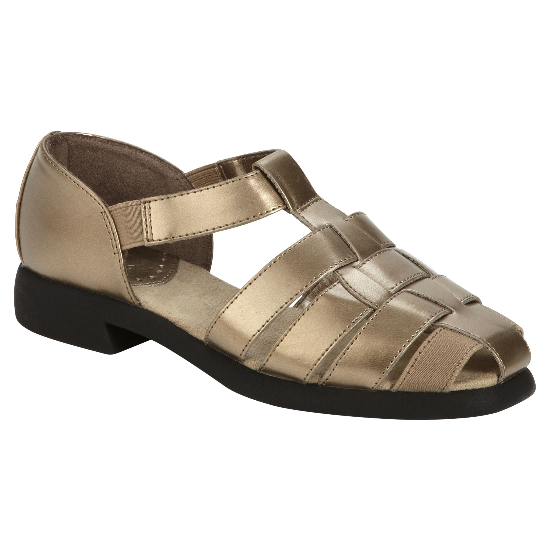Basic Editions Women's Fisherman Sandal Deonna Wide Width - Bronze