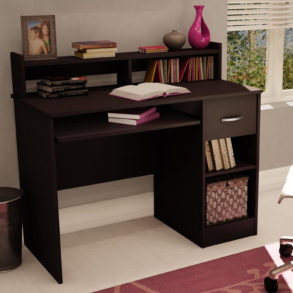South Shore Essentials Small Desk - Chocolate