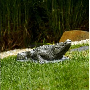 Large Alligator Statue - Outdoor Living - Outdoor Decor - Lawn ...