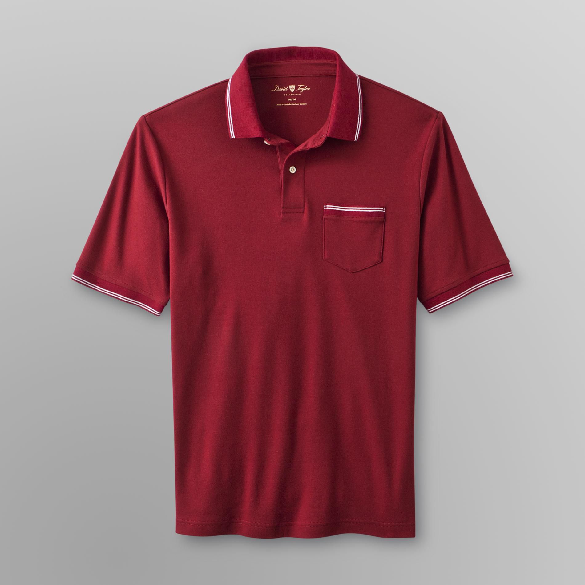 David Taylor Collection Men's Tipped Polo Shirt