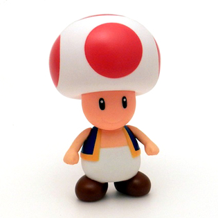Nintendo Super Mario Brothers Toad 5-Inch Series 1 Figure - Toys ...