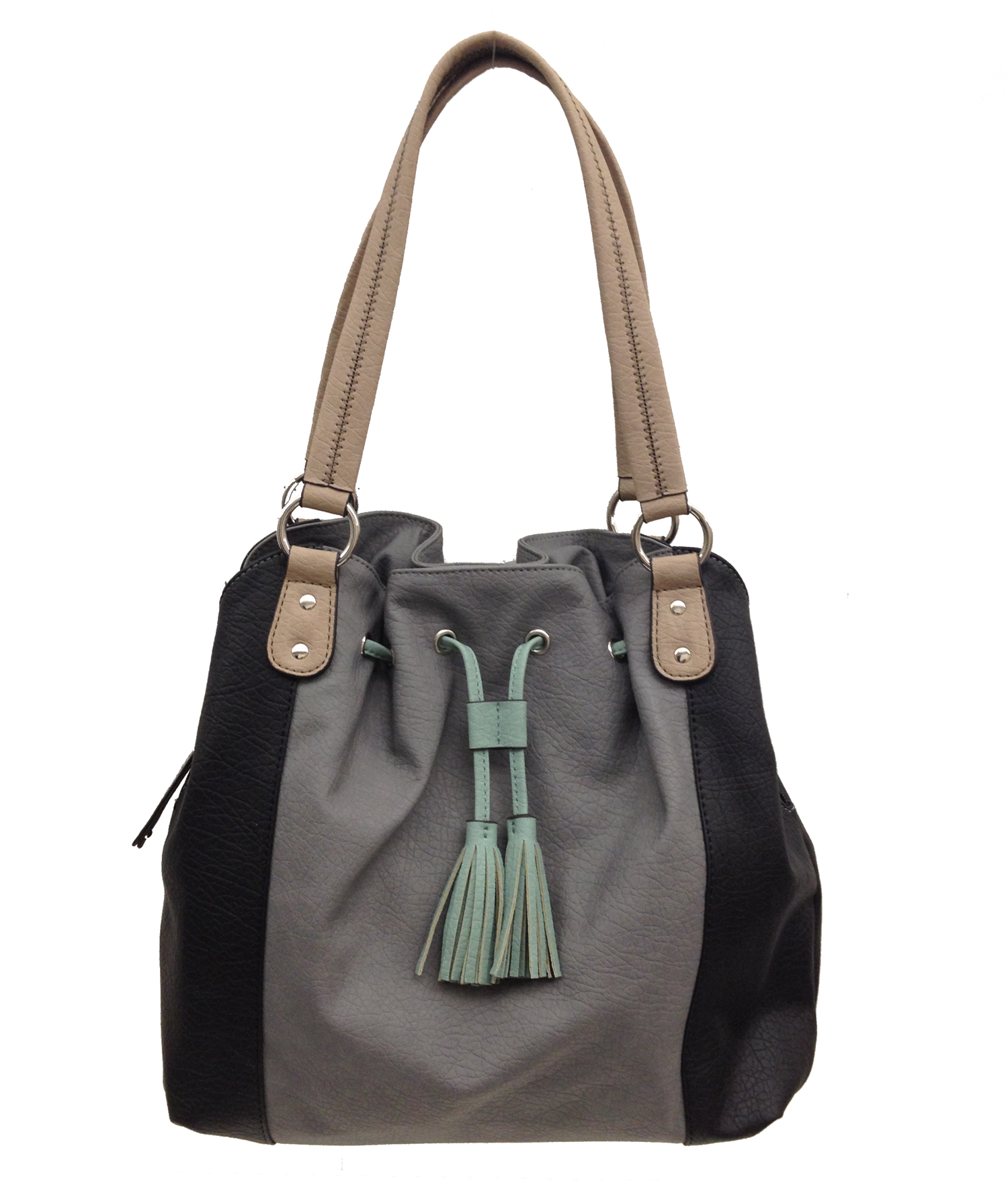 Plum Women's Bucket Handbag - Colorblock