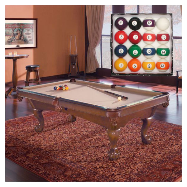 Contender by Brunswick Billiard Table with Rack & Pool Cue Bundle ...