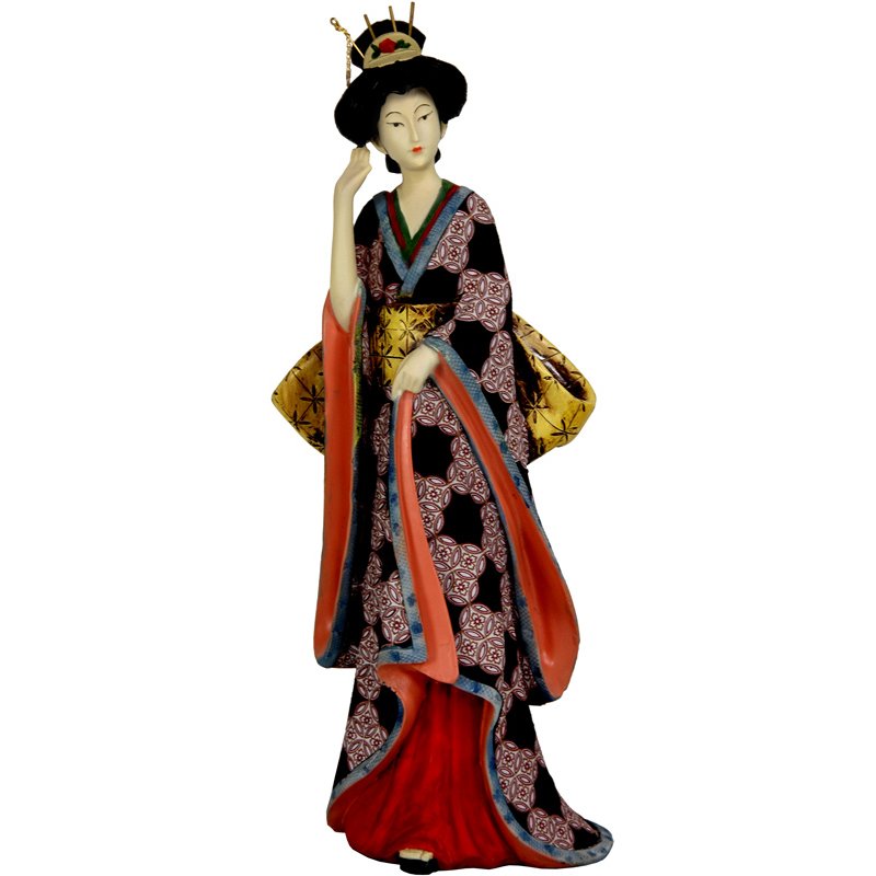 Oriental Furniture 18" Geisha Figurine w/ Red Kimono - Home - Home ...