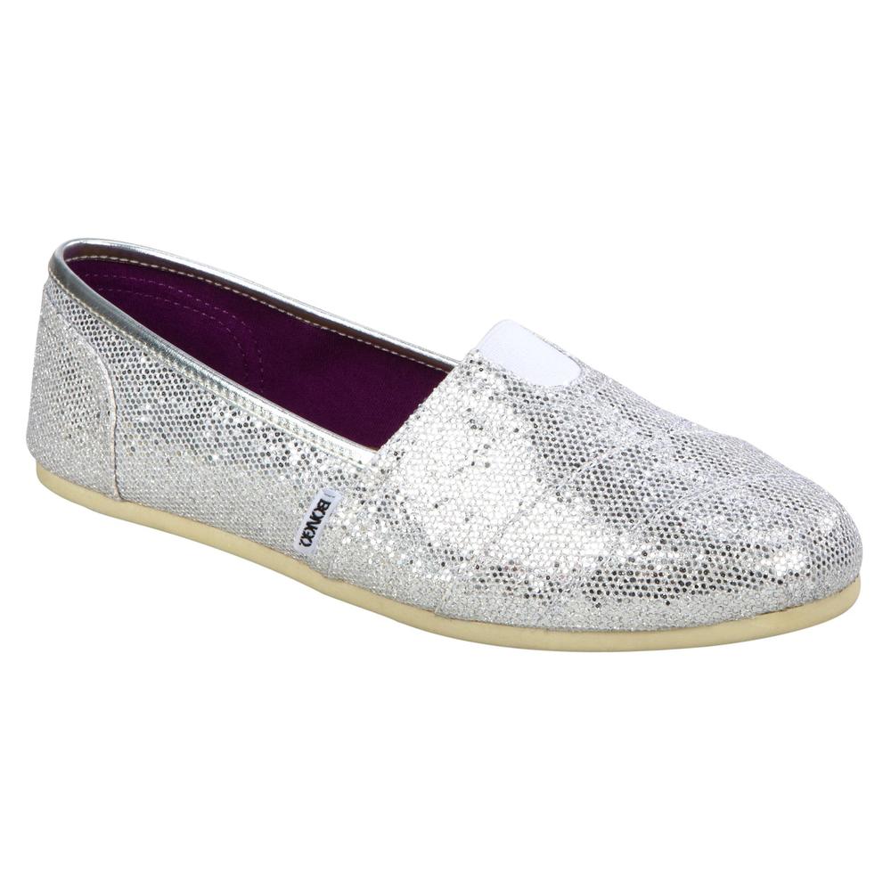 Bongo Women's Casual Canvas Shoe Prepster - Silver Shimmer