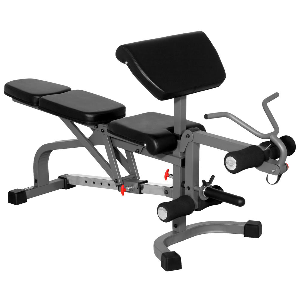 Flat Incline Decline (FID) Bench with Leg Extension and Preacher Curl ...