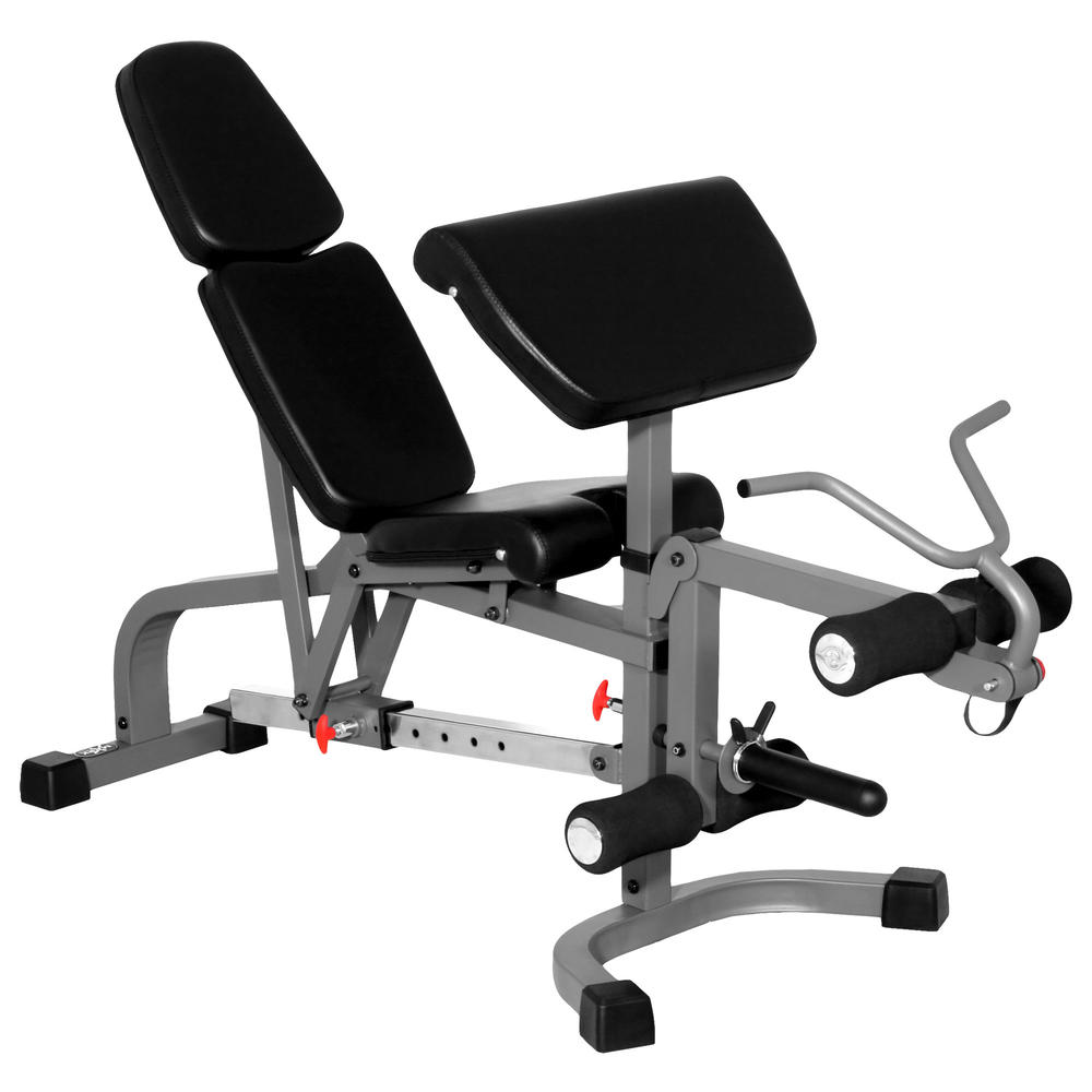 Flat Incline Decline (FID) Bench with Leg Extension and Preacher Curl ...