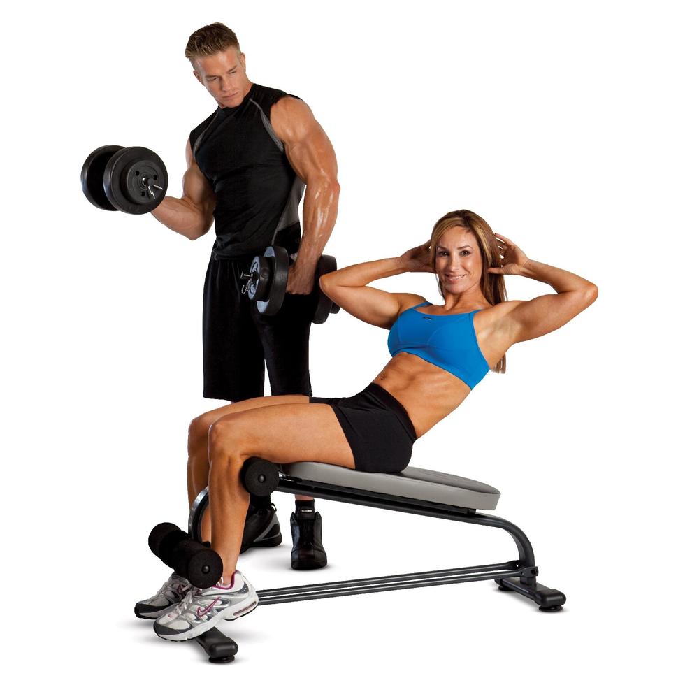 Crunch Board with 40 lb. Vinyl Dumbbell Set