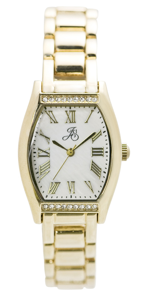 Jaclyn Smith Ladies' Gold-Tone Bracelet Watch w/ White Mother-of-Pearl ... Jaclyn Smith Ladies' Gold-Tone Bracelet Watch w/ White Mother-of-Pearl ...