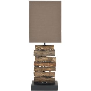 Safavieh Mini Natural Horizontal Branch Table Lamps with Brown Cotton ...