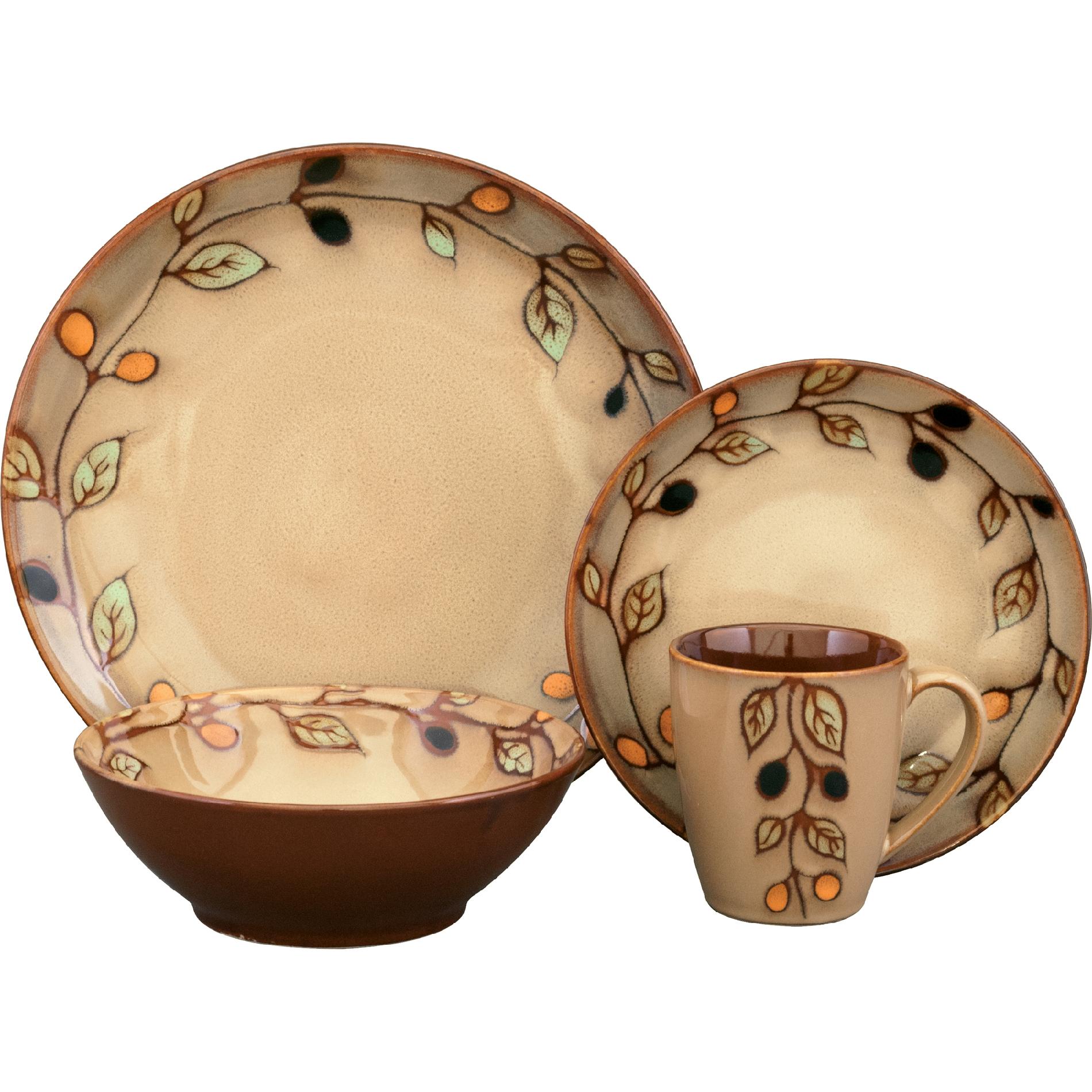 SANGO Vineyard 16 piece Dinnerware Set