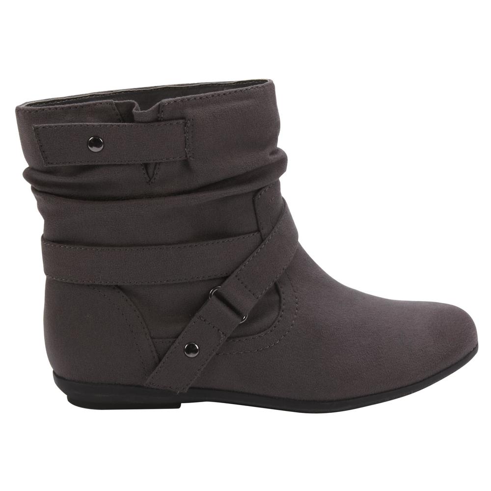 Bongo Women's Tami Ankle Gray Microsuede Casual Boots