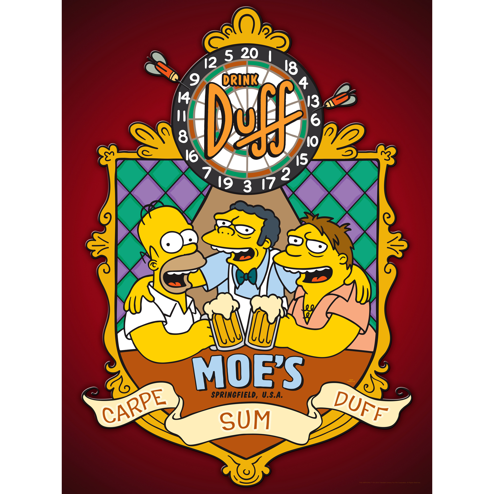Oriental Furniture The Simpsons Moe's Tavern Wall Art