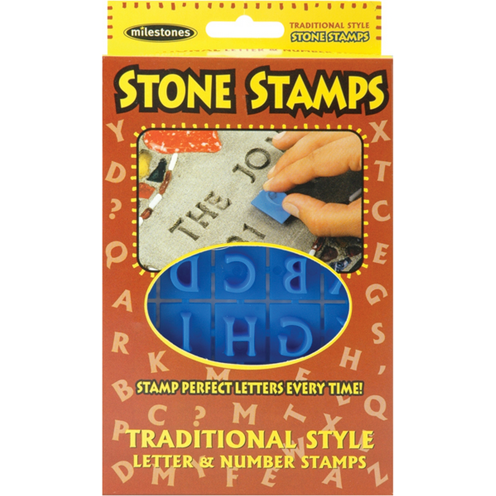 Stone Stamps Traditional Style Letters & Numbers
