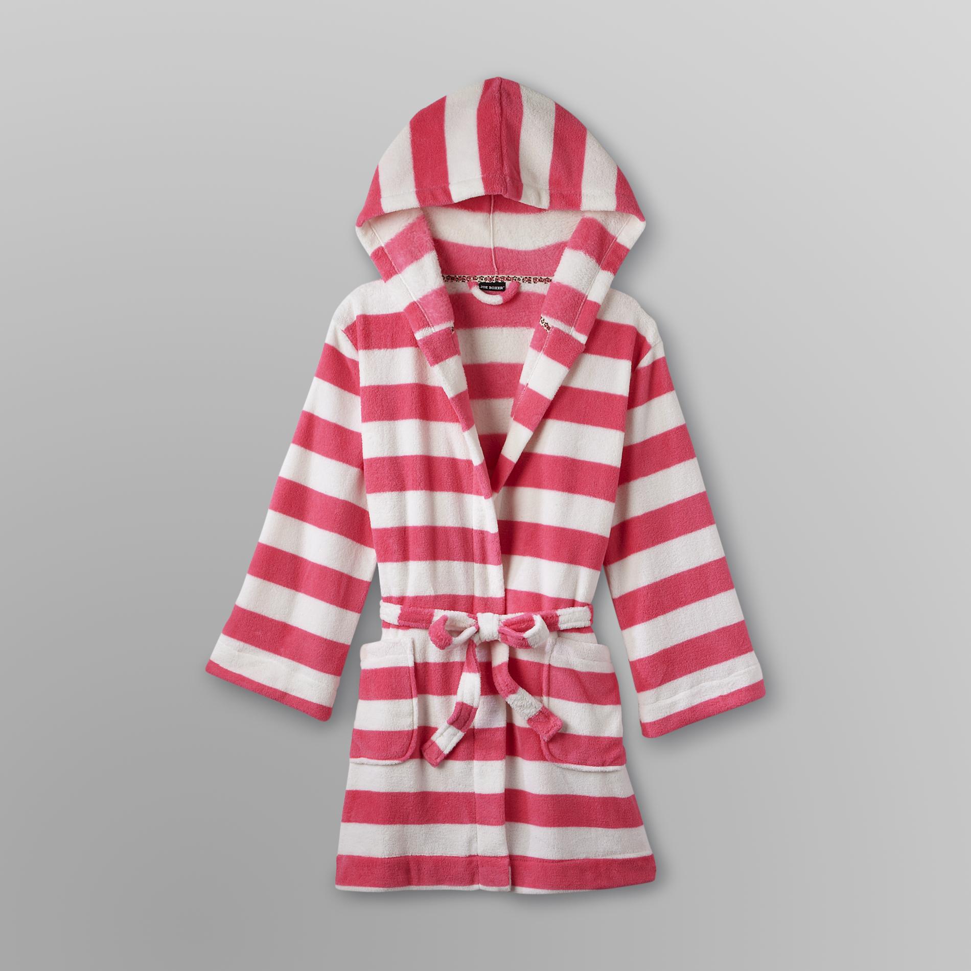 Joe Boxer Women's Plush Robe - Striped