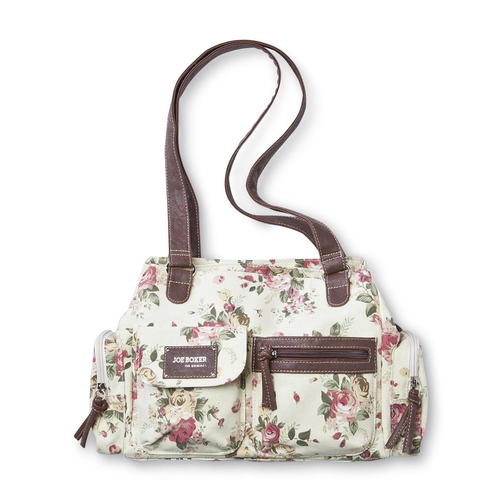 Joe Boxer Women's Canvas Handbag - Floral Print