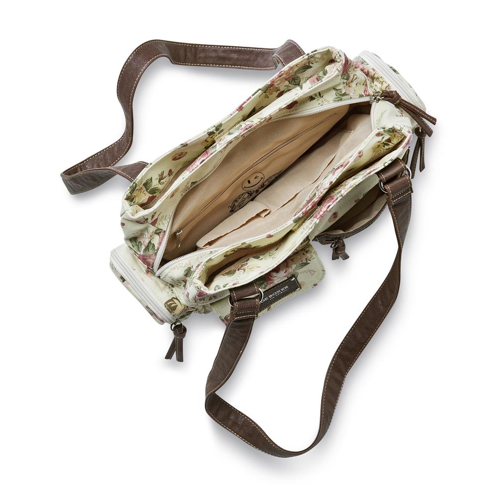 Joe Boxer Women's Canvas Handbag - Floral Print