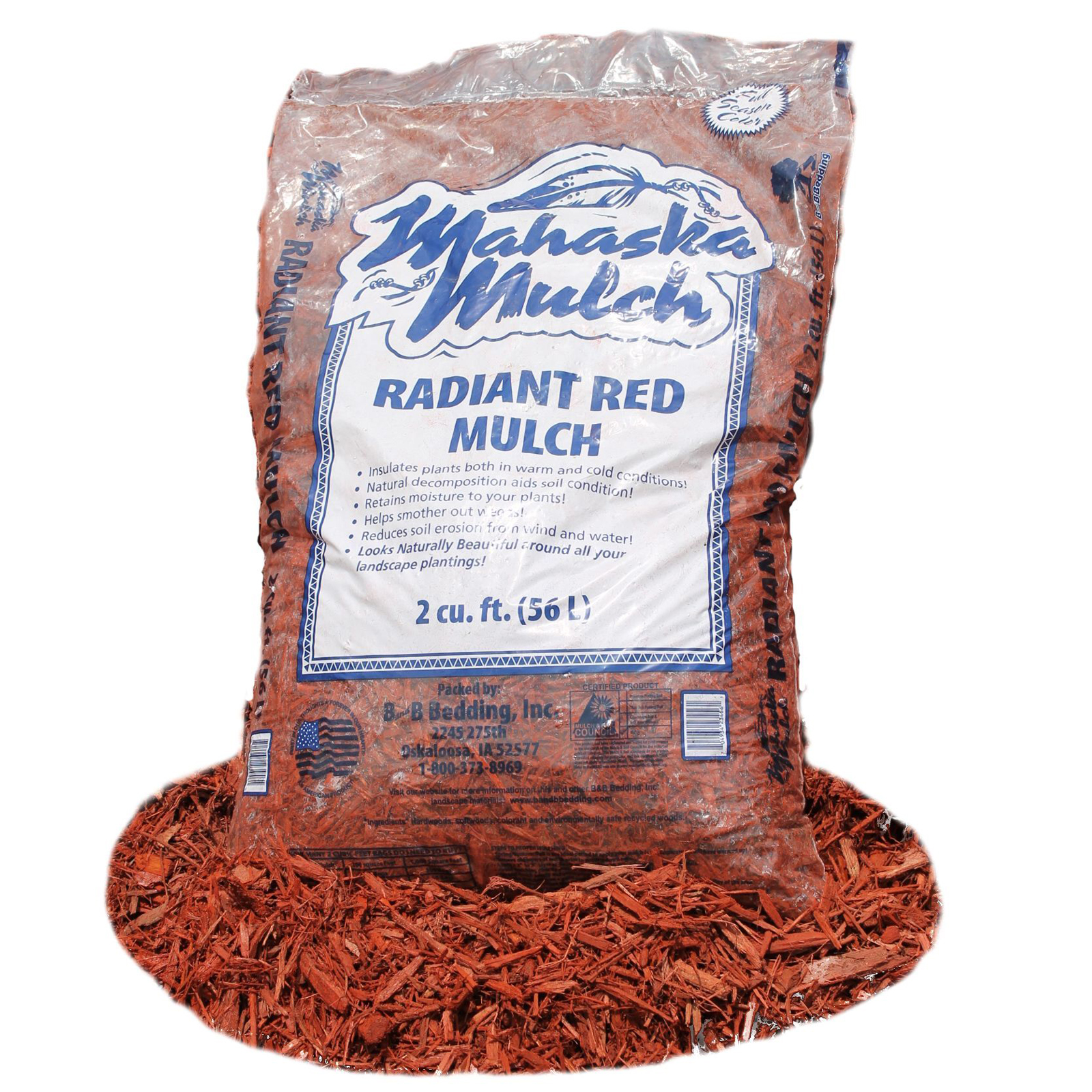 UPC 704934234561 - Mahaska Radiant Mulch, Red, 2 Cu. Ft. | upcitemdb.com