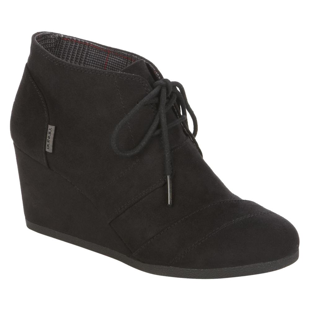 Bongo Women's Wedge Fashion Bootie Josie - Black