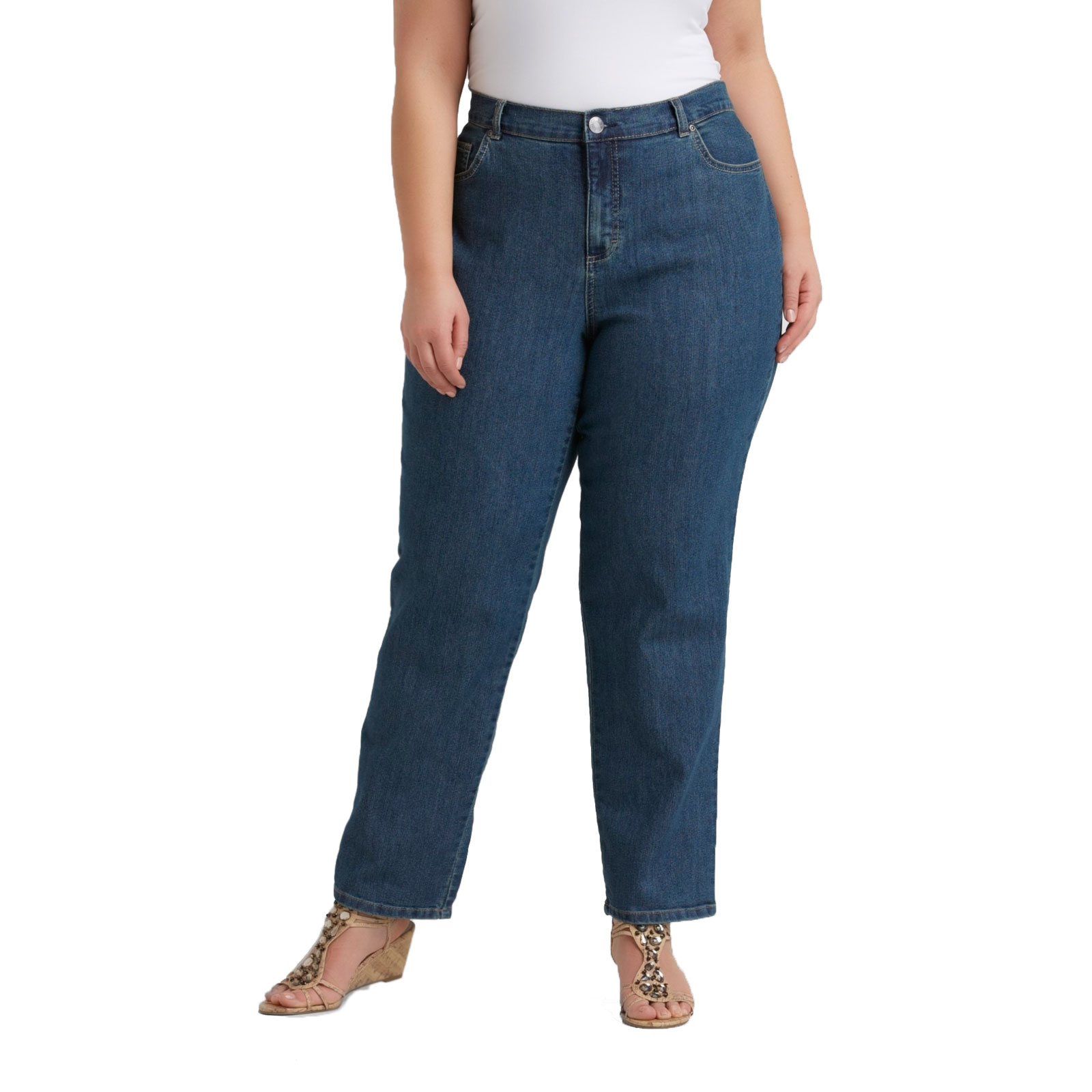 Basic Editions Women's Plus Classic Jean