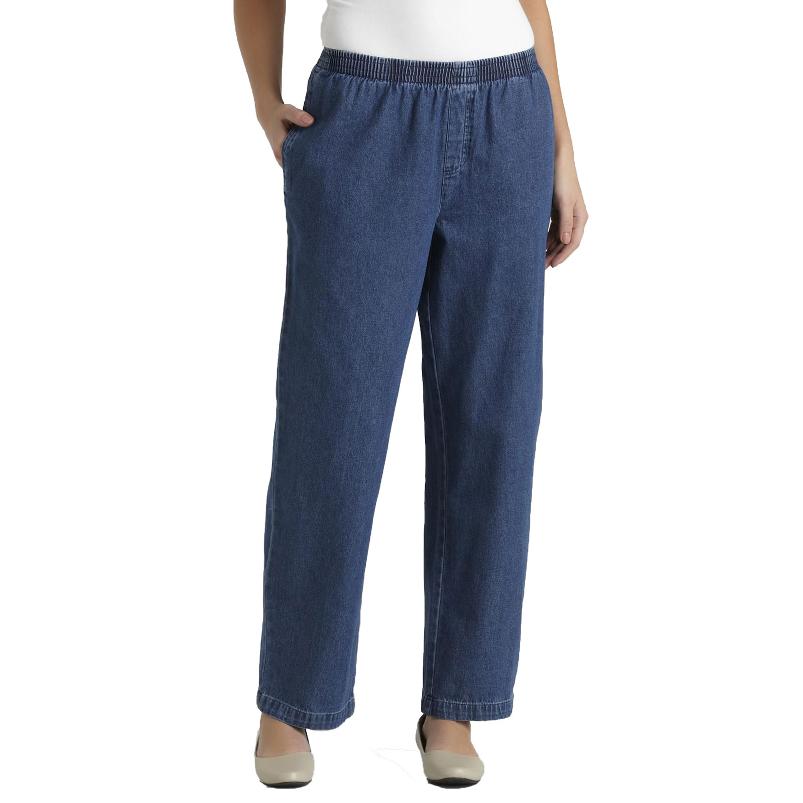 Basic Editions Women's Relaxed-Fit Jeans