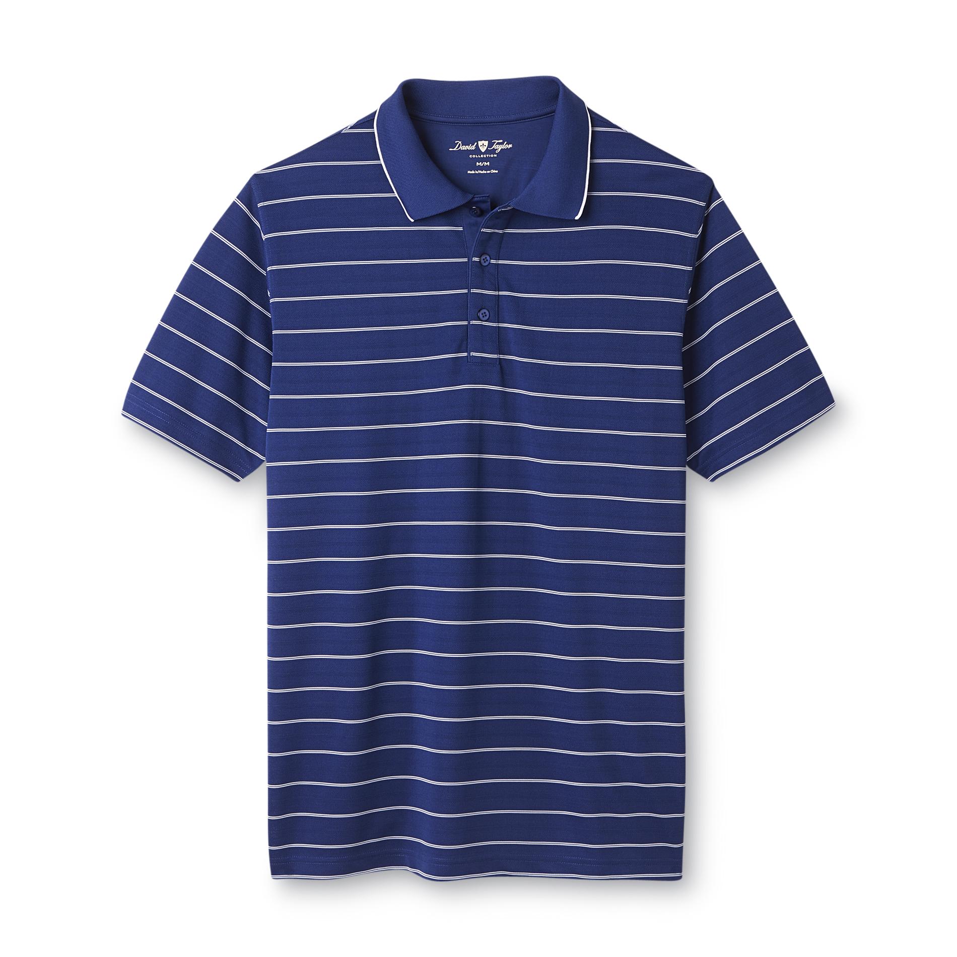 David Taylor Collection Men's Big & Tall Polo Shirt - Stripes