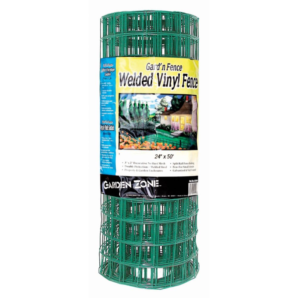 Garden Zone 3in x 2in Garden Fence, 16ga., 24in x 50ft