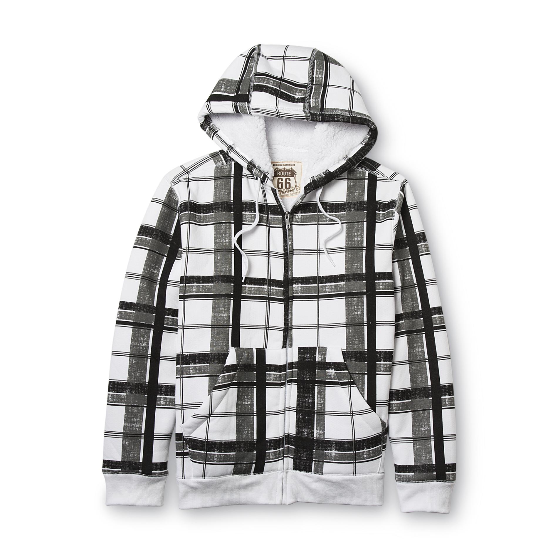 Route 66 Men's Plaid Hoodie Jacket
