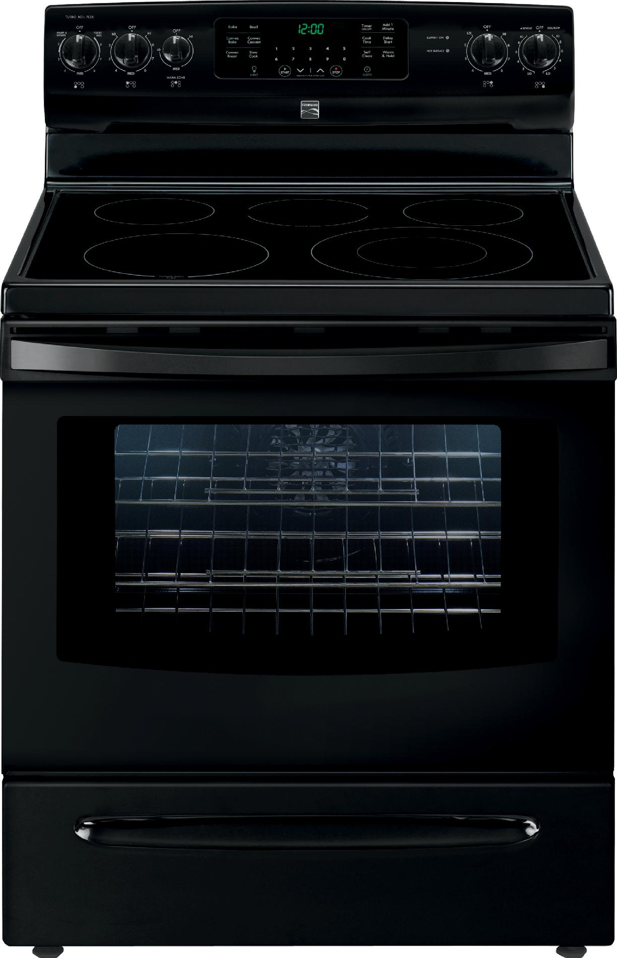 Kenmore 5.7 Cu. Ft. Electric Range W/ True Convection – Black | Jabberspot