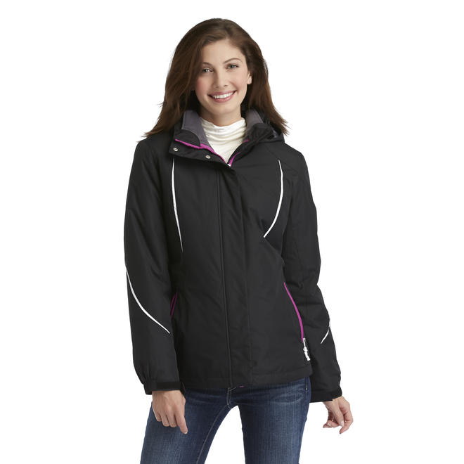Athletech Women's 3-in-1 Hooded Winter Jacket