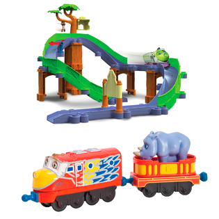 Tomy Chuggington StackTrack Koko's Safari and Wilson Parrot and Rhino ...
