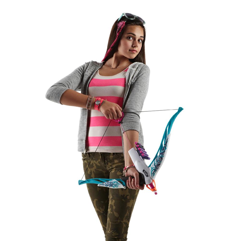 Nerf Rebelle Heartbreaker Bow Blaster - Vine Design Blue