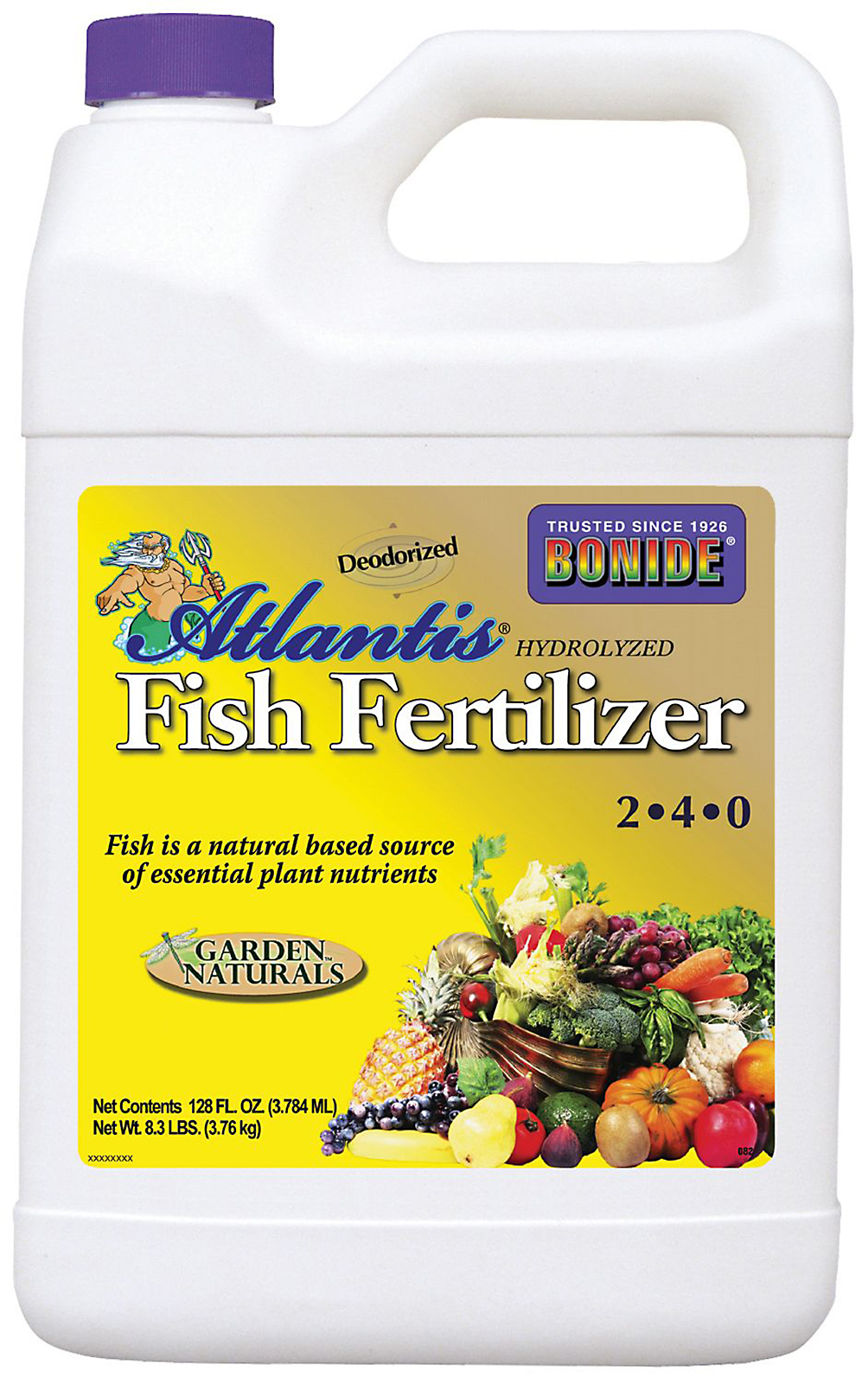 Bonide BND082 Atlantis Hydrolized Fish Fertilizer 2-4-0 Concentrate, 1 gal