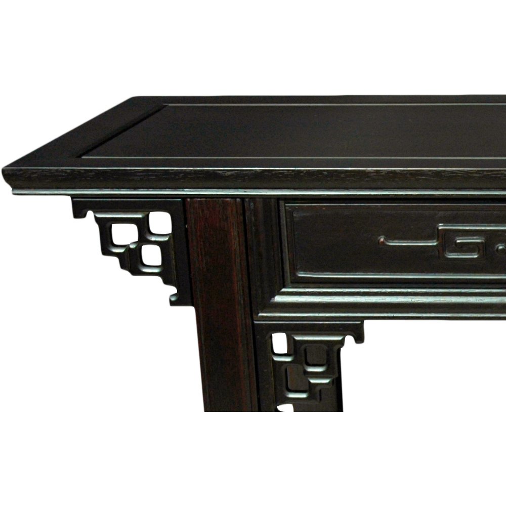 Oriental Furniture Rosewood Japanese Altar Bench